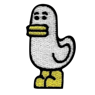 China Custom Stick On Embroidered Patches Animal Cartoon No Shrinking for Clothing Hat 100pcs MOQ for sale