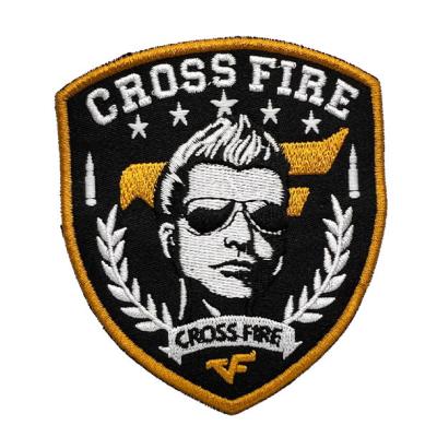 China Customizable Iron On Motorcycle Vest Embroidery Patches Washable PMS Colors 100% Embroidery for sale