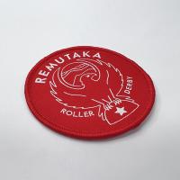 China Full Color Iron On Woven Patch Eco Friendly Washable For Clothes Garment for sale