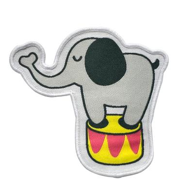 China Custom Woven Patches Iron On for Clothing Cute Cartoon Children Stitch Shrinkproof 12 Colors for sale