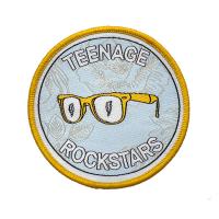 China Custom Woven Cloth Badges Eco Friendly Name Patches for Coats 2mm Letter Size for sale