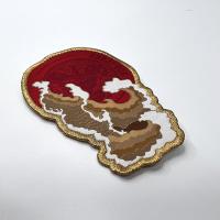 China Custom Iron On Woven Patch Merrow Border Sew On Patches for Clothing 8-9 Colors for sale