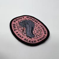 China Merrow Border Custom Woven Patch Self Adhesive Peel And Stick Embroidered Patches for sale