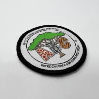 China Polyester Threads Iron On Woven Patches Needle Loom Weaving For Clothes for sale