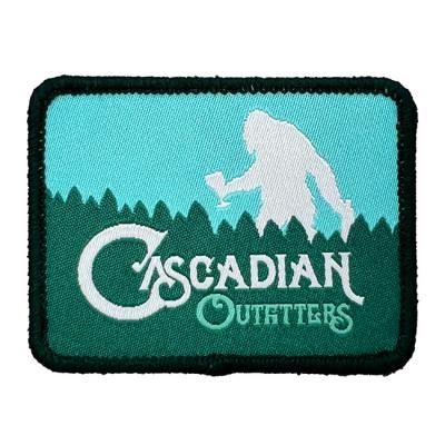 China Custom Woven Patches with Merrow Edge 100 Eco Friendly Polyester for Clothing Branding for sale
