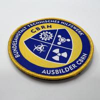 China Custom Embroidered Woven Patches Sew On Clothing Washable Logo Patch 2mm Letter for sale