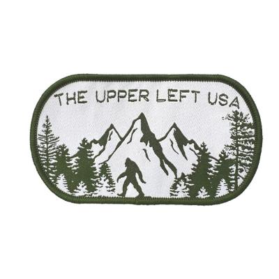 China Custom Iron On Woven Patches for Jeans Movie Style Adhesive Clothing Patches 8 Colors for sale