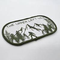 China Custom Iron On Woven Patches for Jeans Movie Style Adhesive Clothing Patches 8 Colors for sale