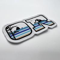 China Custom Washable Iron On Woven Patches for Jeans Decorative Laser Cut 2mm Detail for sale