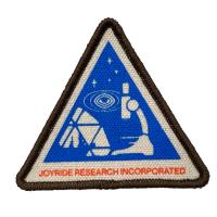 China Triangle Experimental Warning Patches Embroidery Patches Iron On Merrowed Border for sale
