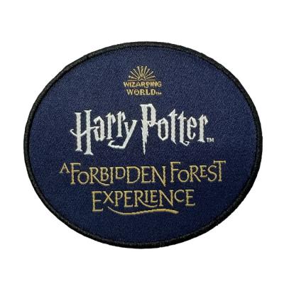 China Harry Potter Woven Uniform Patches Iron On Backing Woven Patch For Clothing for sale