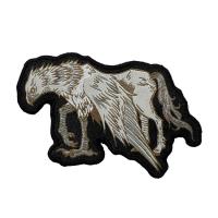 China Custom Animal Details Woven Logo Patch Self Adhesive Backing Embroidery Patches for sale