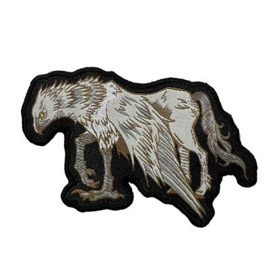 China Custom Animal Details Woven Logo Patch Self Adhesive Backing Embroidery Patches for sale