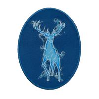 China 100% Soft Polyester Threads Custom Jacket Patches Iron On Denim Patches For Shirts for sale
