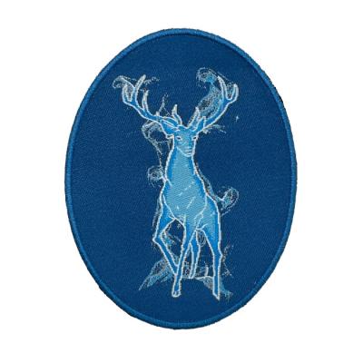China 100% Soft Polyester Threads Custom Jacket Patches Iron On Denim Patches For Shirts for sale