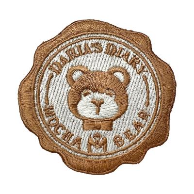 China Eco Friendly Iron On Custom Patches Embroidery Patches for Bags 100 Pieces MOQ for sale