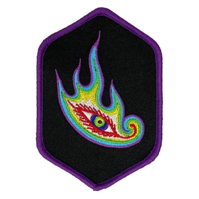 China Custom Embroidered Patches with Velcro Backing Washable Woven 100 Pieces MOQ for sale