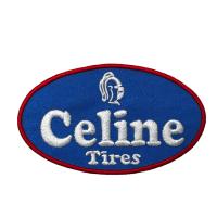 China Custom Iron On Embroidery Patches Polyester Yarn 3D Embroidered Logo Patch for Clothing Uniforms for sale