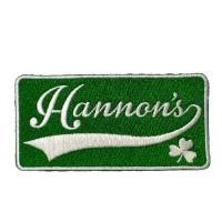 China Polyester Threads Embroidery Logo Patches Merrow Border Clothing Embroidery Patches for sale