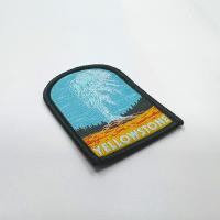 China Custom Iron On Woven Patches for Clothes Wholesale Souvenir Back Patches 8x10 cm for sale