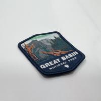 China Custom Iron On Woven Patches Washable Embroidery Badges for Clothes 5x5 cm for sale