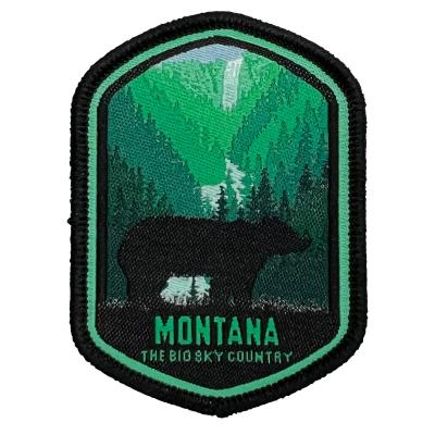 China Custom Woven Patch Iron On Embroidery Patches 8-9 Colors for Clothing Decoration for sale