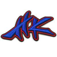 China Custom 3D Puff Embroidered Patch for Hats Sew On Style Polyester Threads 5cm for sale