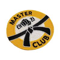 China Custom Embroidered Twill Badge Patches Iron On Fabric Logo Patches for Clothes 5-8 Days Delivery for sale