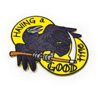 China Custom Washable Iron On Embroidered Patches for Motorcycle Vests Leather Jackets 5x5 cm for sale