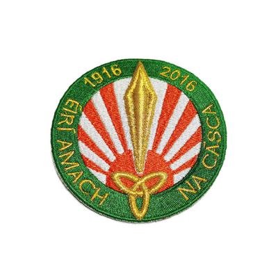 China Custom Merrow Border Embroidered Patch for Boy Scout Uniform Iron On 2 to 4 Day Sample for sale