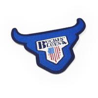 China Custom Woven Textile Patches Iron On Logo Patch for Hats Clothing 12 Colors for sale