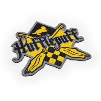 China High Density Woven Clothing Patch ,  Brand Logo Iron On Patches for sale