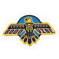 China Shrink Proof Iron On Woven Patch Logo Customized For Clothing for sale
