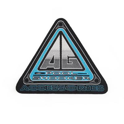 China Custom Iron On Woven Patch Brand Logo Badge for Clothes 1-20 Inch for sale