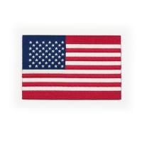 China Woven Iron On American Flag Patch Custom Country Flag Patches for sale
