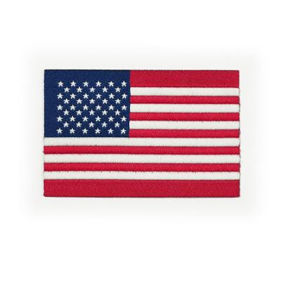 China Woven Iron On American Flag Patch Custom Country Flag Patches for sale