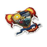 China Heat Cut Border Polyester Fabric Patches , Iron On Cloth Patches for sale