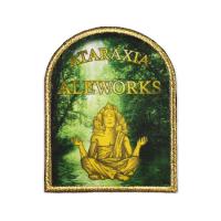 China Polyester Cloth Heat Transfer Printing Patch with Embroidered Edge 500 Pieces MOQ for sale