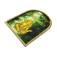 China Polyester Cloth Heat Transfer Printing Patch with Embroidered Edge 500 Pieces MOQ for sale