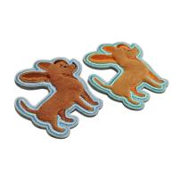 China Custom Dog Embroidered Patch Self Adhesive Fur Animal Patch 100 Pieces MOQ for sale