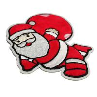 China Custom Embroidered Patches Iron On Fabric Badges 1 to 20 Inches Christmas for sale