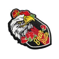 China Custom Embroidered Logo Patches Iron On 100 Pieces MOQ for Clothes Jackets Backpacks for sale