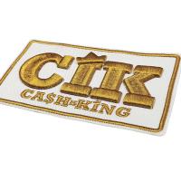 China Custom 3D Puff Embroidered Patches Iron On Twill Number Letter for Clothing 7-9 Days Delivery for sale