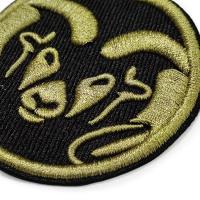 China Heat Press Embroidery Patches , 3D Custom Embroidered Emblems for sale