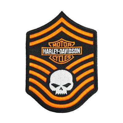 China Custom 3D Embroidered Hat Patch Sew On Iron On for Garments 200 Pieces Min Order for sale