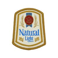 China Merrow Edge Woven Logo Patch / School Logo Iron On Patches for sale