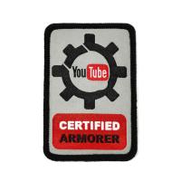 China Garment Damask Woven Label Patch , Custom Velcro Backed Patches for sale