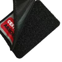 China Garment Damask Woven Label Patch , Custom Velcro Backed Patches for sale