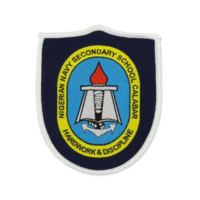 China Custom Woven Uniform Logo Patches Police Embroidered Patches 100% Polyester for sale