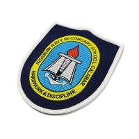 China Custom Woven Uniform Logo Patches Police Embroidered Patches 100% Polyester for sale